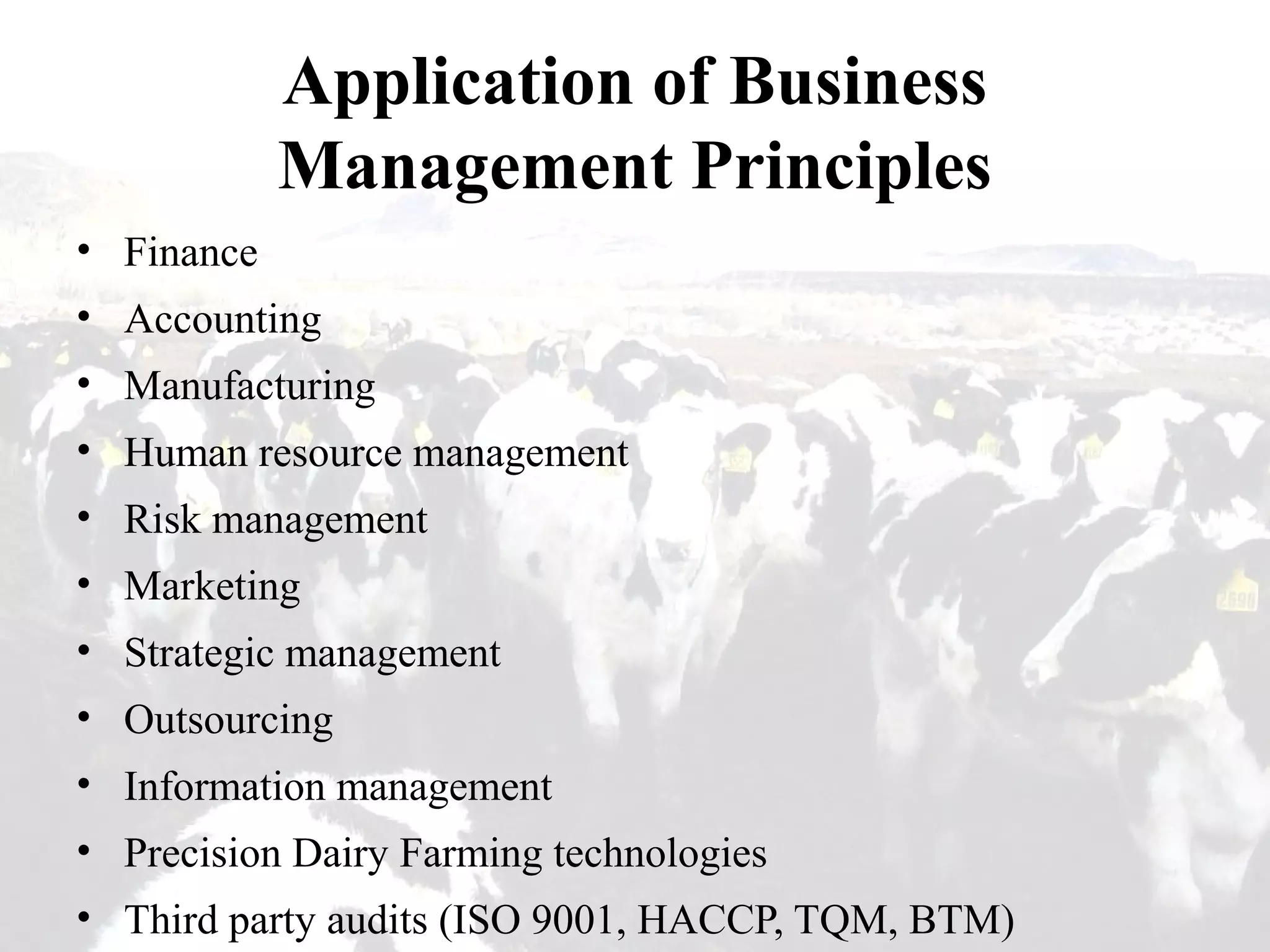 Dairy Farm Economics 101: 12 Ideas for Improved Dairy Management | PPT