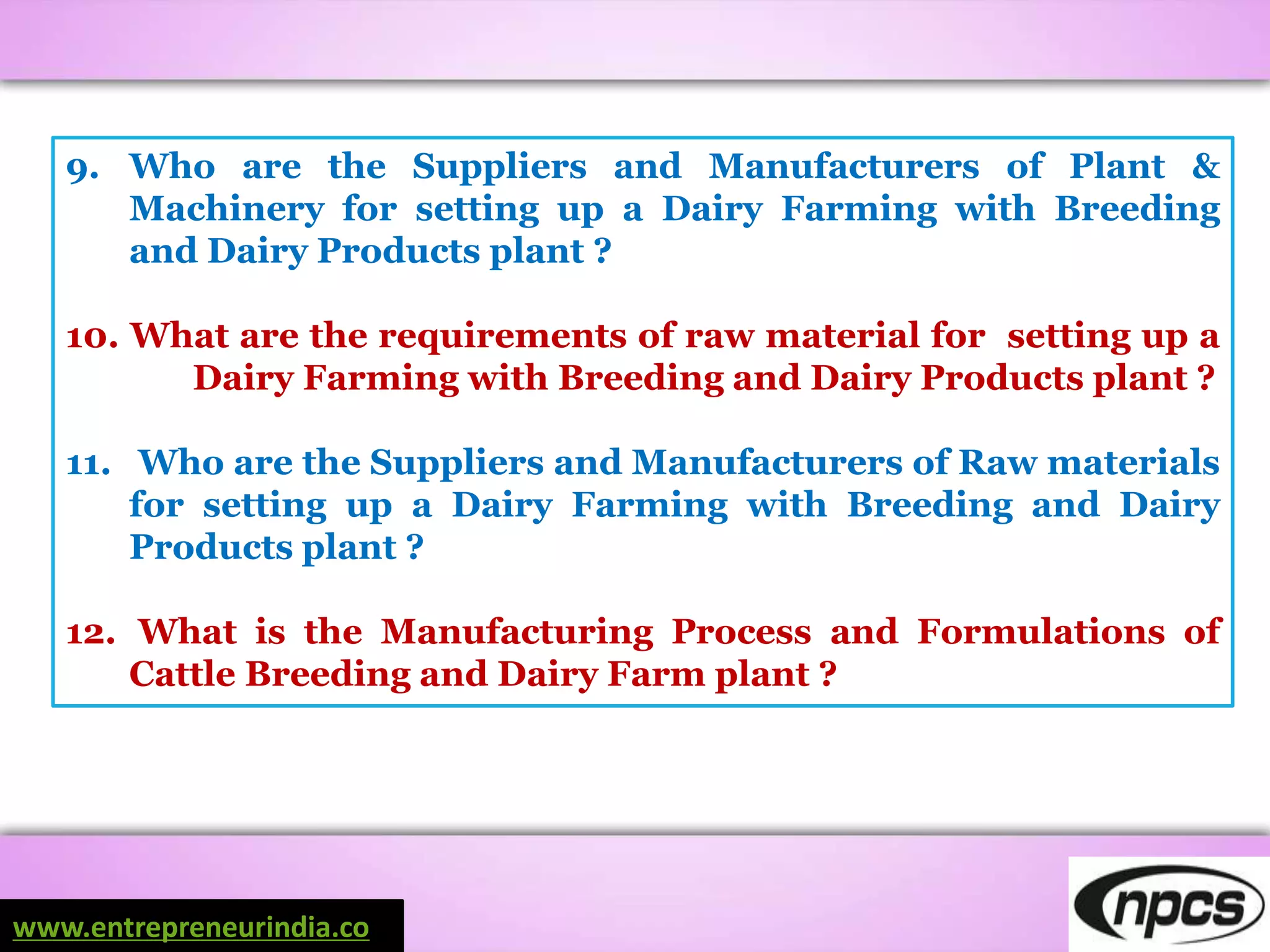 Dairy Farming and Dairy Products with Cattle Breeding, Dairy Products ...