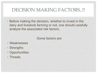 Dairy farming bba | PPTX