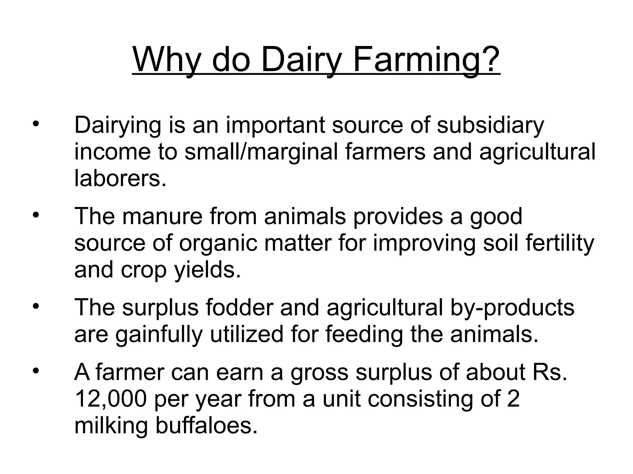 Dairy farming case_study | PPT | Agriculture | Industries