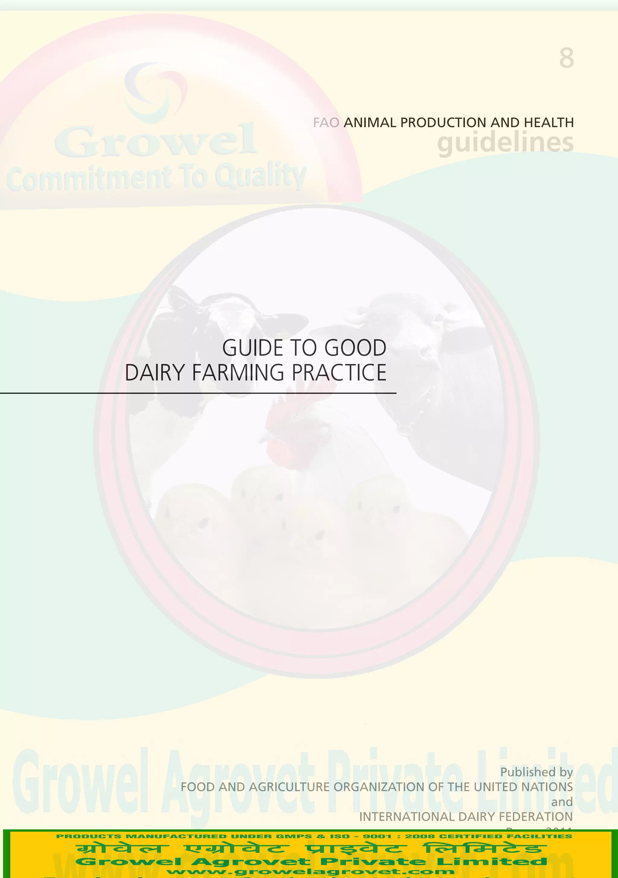 Dairy Farming Practice Guide | PDF