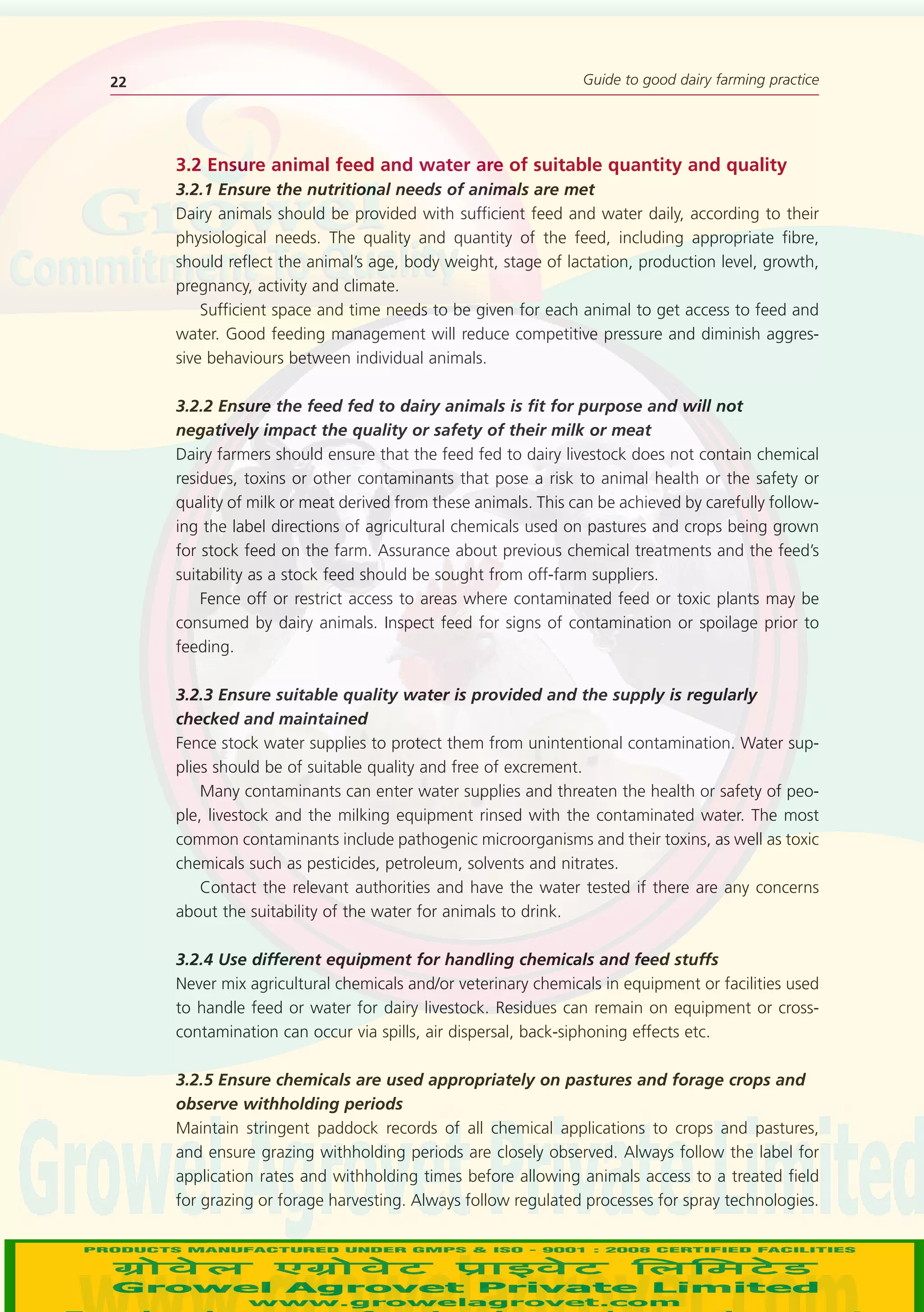 Dairy Farming Practice Guide | PDF