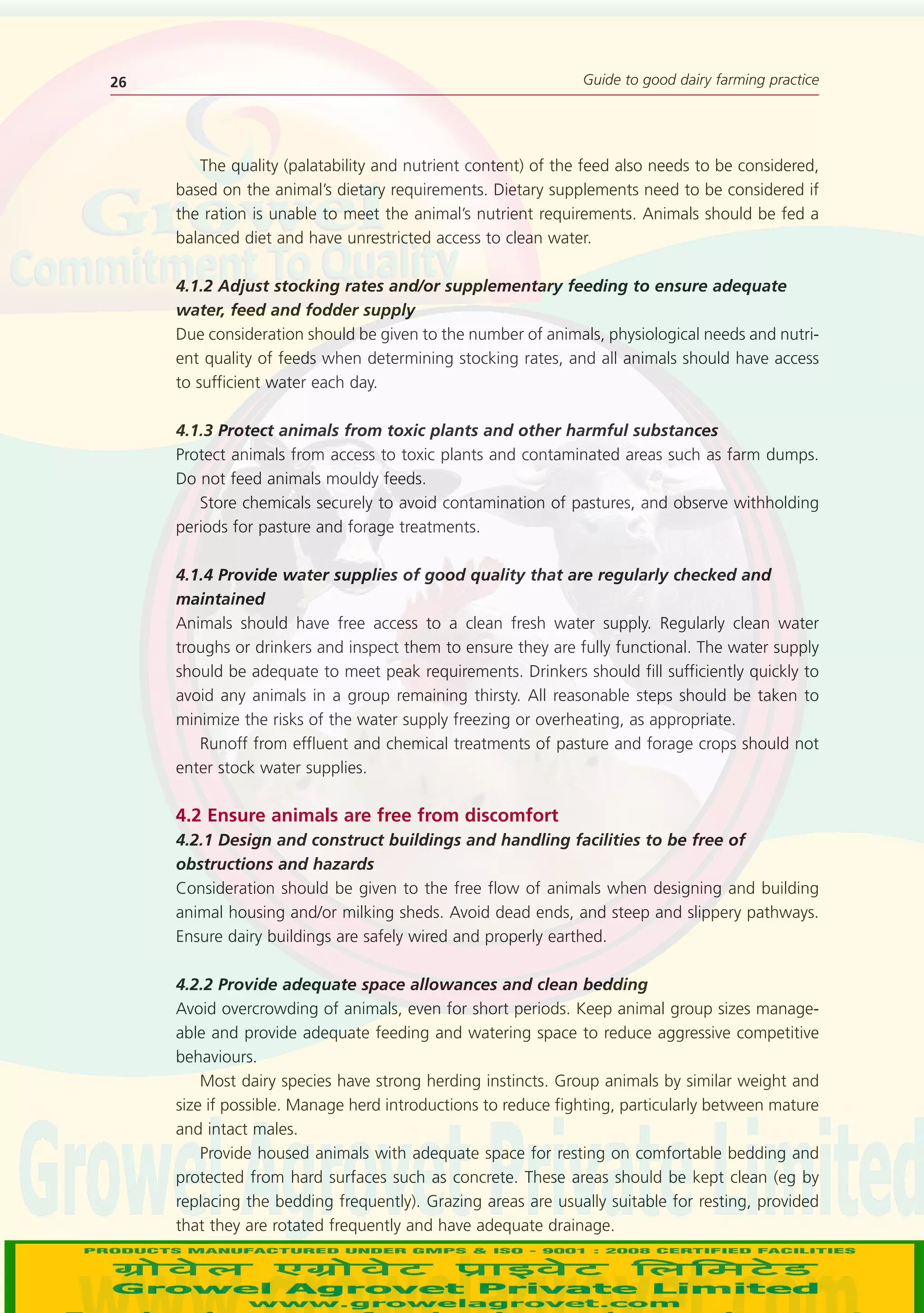 Dairy Farming Practice Guide | PDF