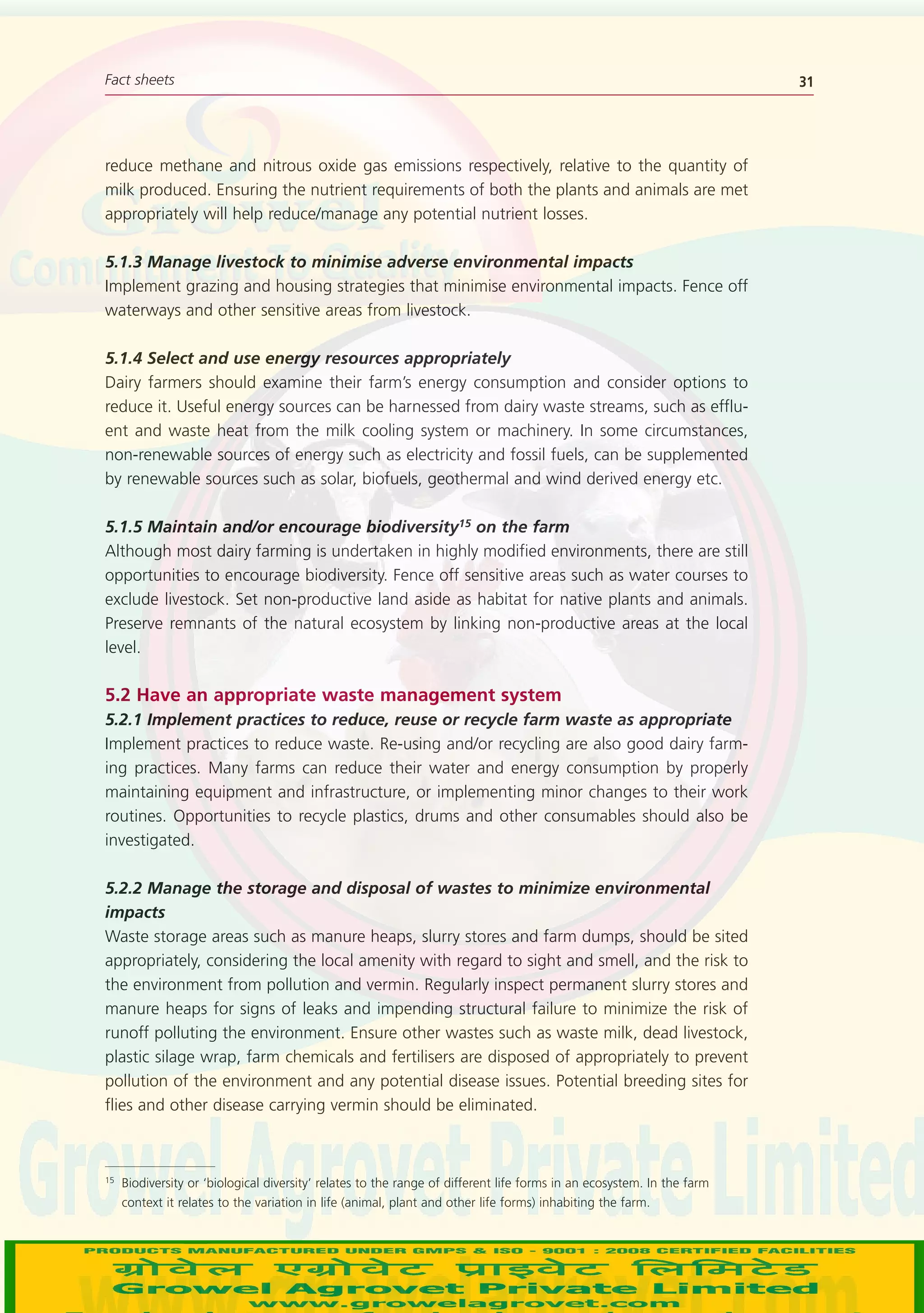 Dairy Farming Practice Guide | PDF