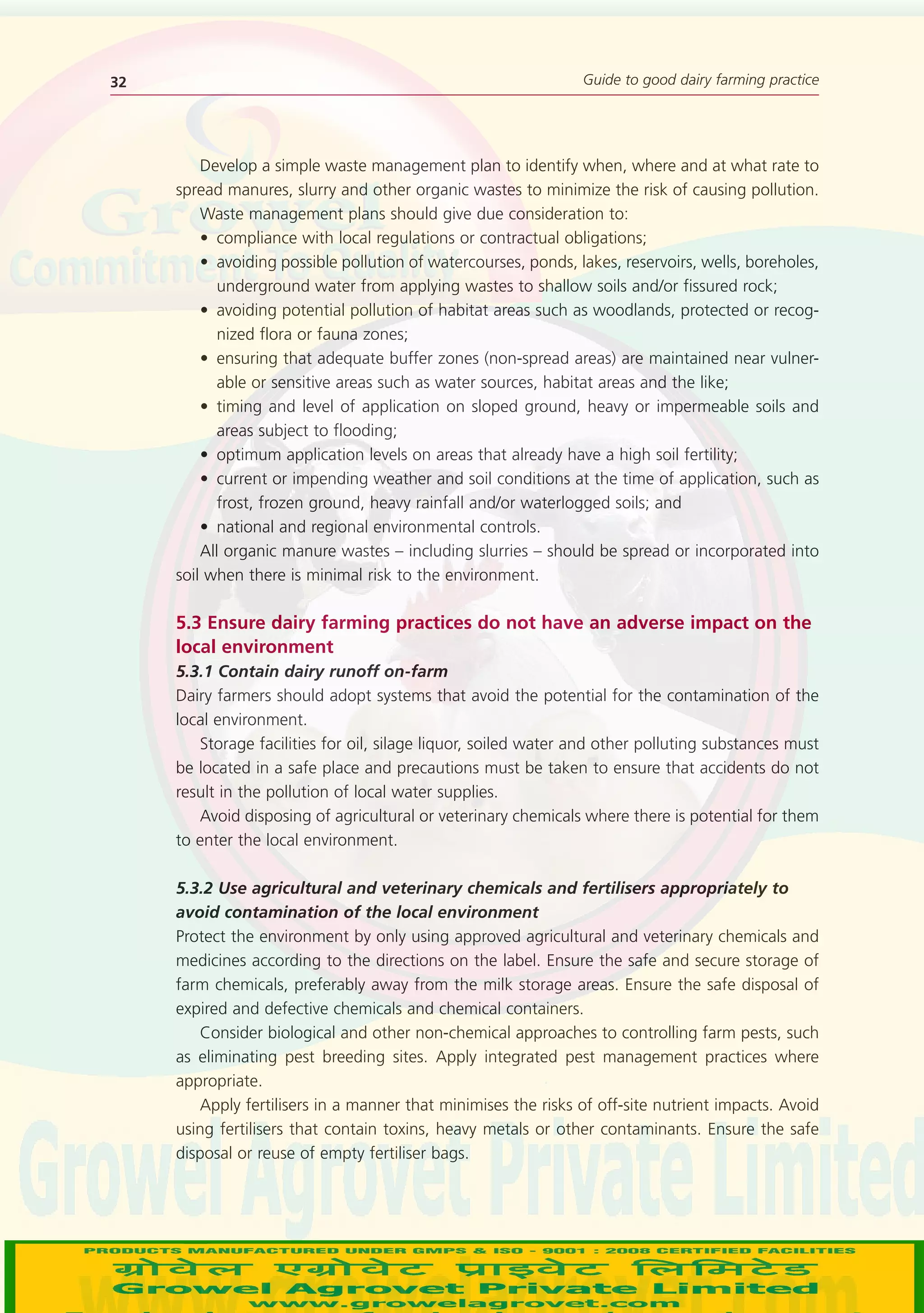 Dairy Farming Practice Guide | PDF