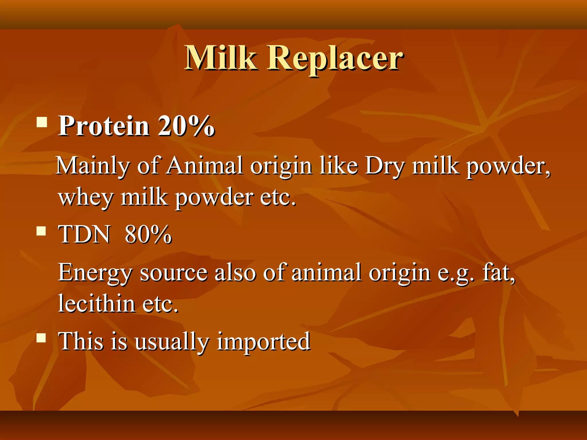 Dairy Feeding Management | PPT