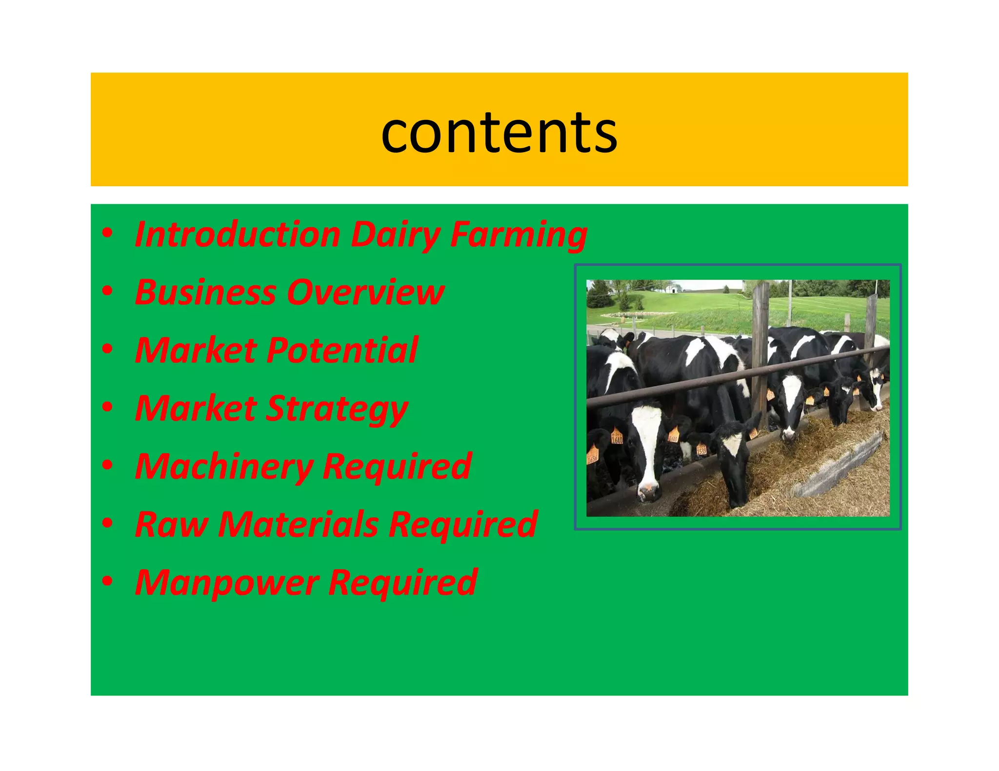 dairy framing ppt.pdf centurion university of technology and management paralakhemundi | PDF