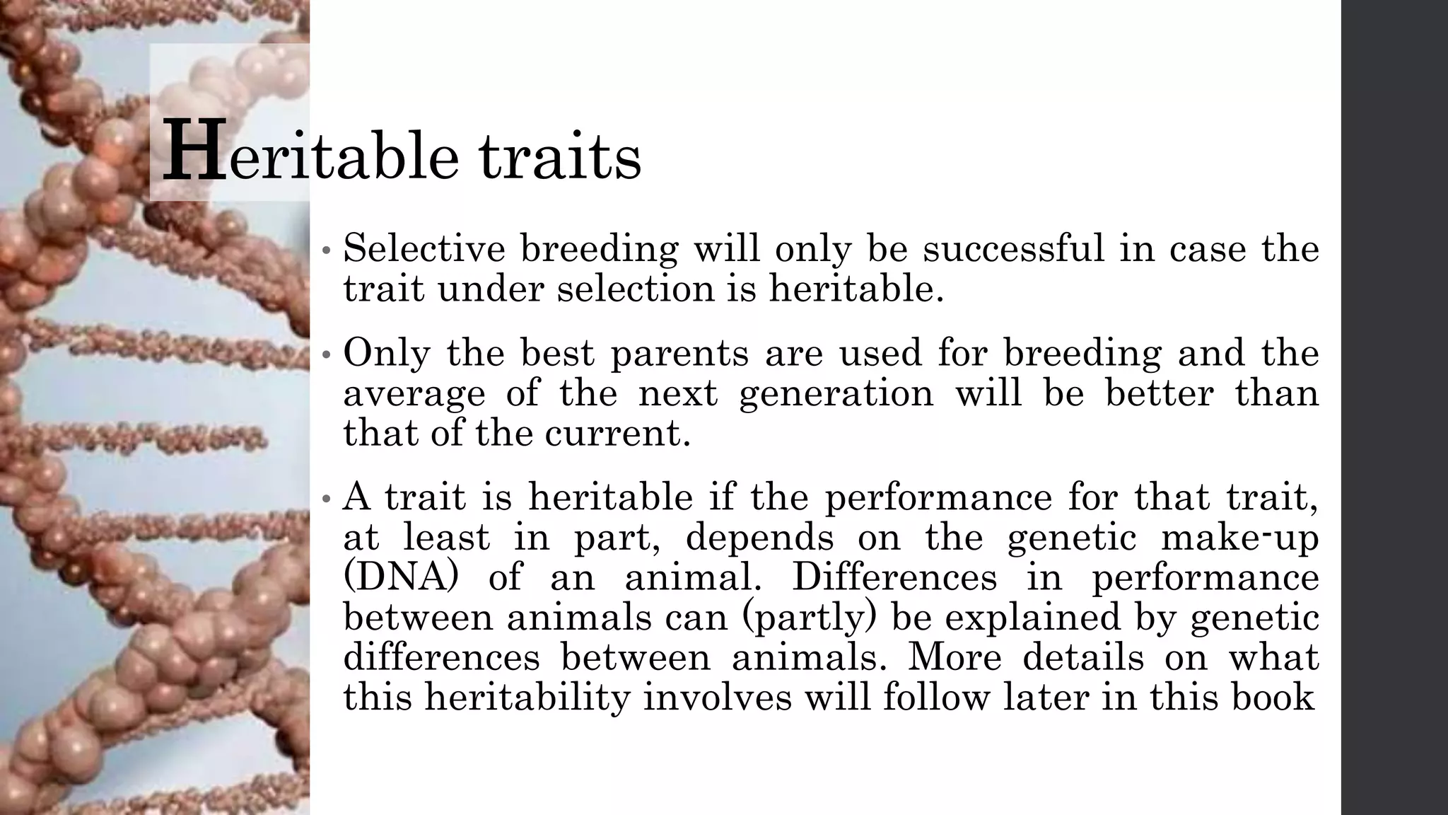 DAIRY GENETICS and BREEDING - 1.3.pptx | Biological Sciences | Science