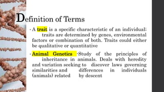 DAIRY GENETICS and BREEDING - 1.3.pptx | Biological Sciences | Science