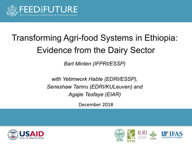 Transforming Agri-food Systems in Ethiopia: Evidence from the Dairy Sector | PDF