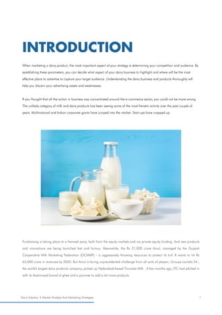 DAIRY INDUSTRY: MARKET ANALYSIS AND MARKETING STRATEGIES | PDF