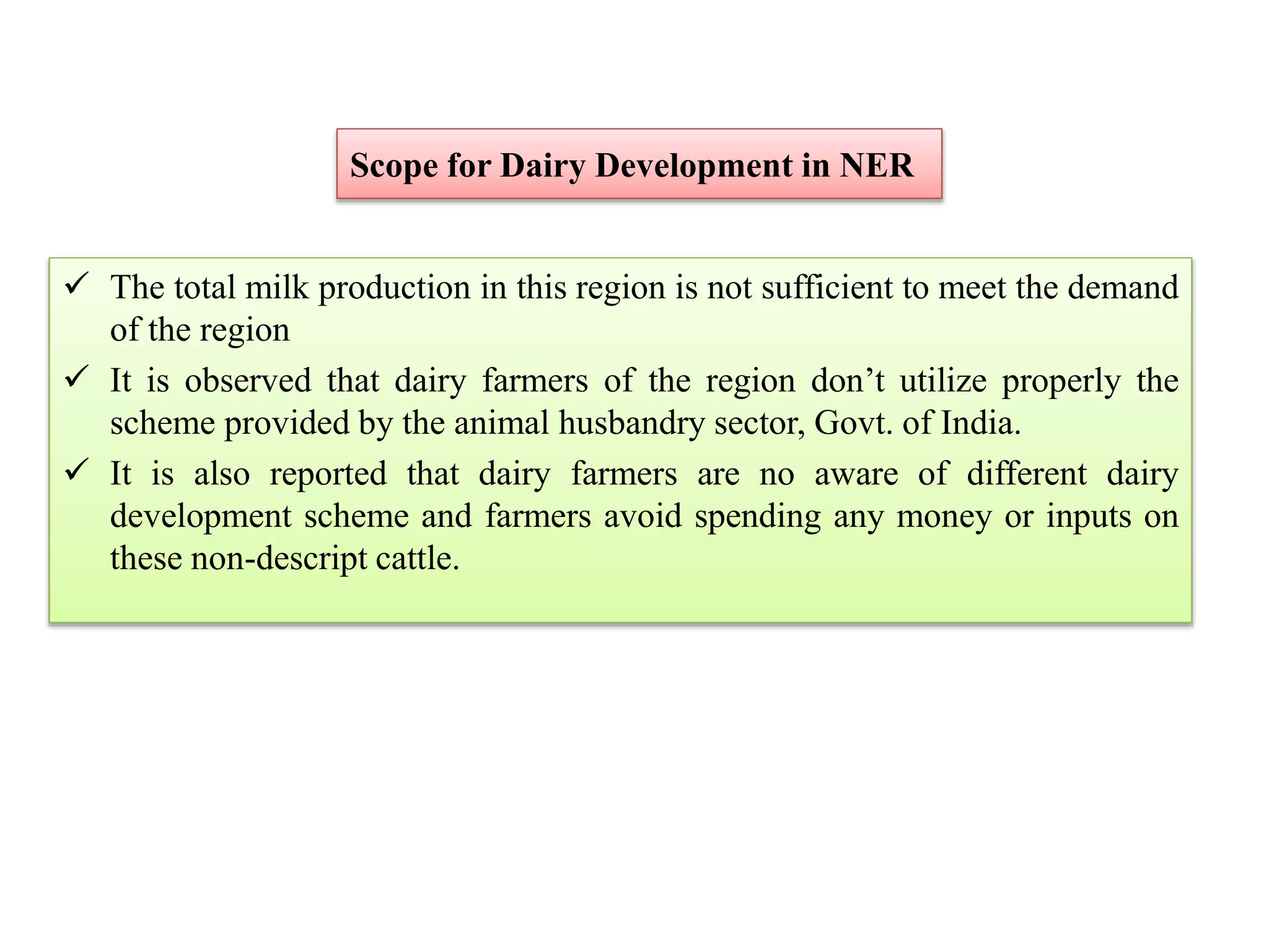 Scope and Prospect of Dairy farming in North East India | PPTX