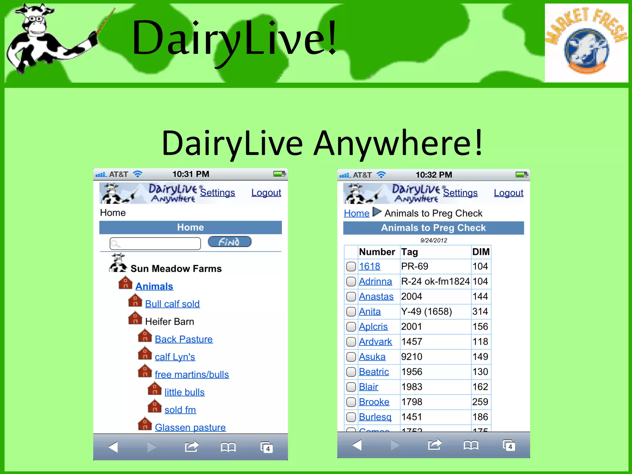 Dairylive presentation dairy farm management software | PDF