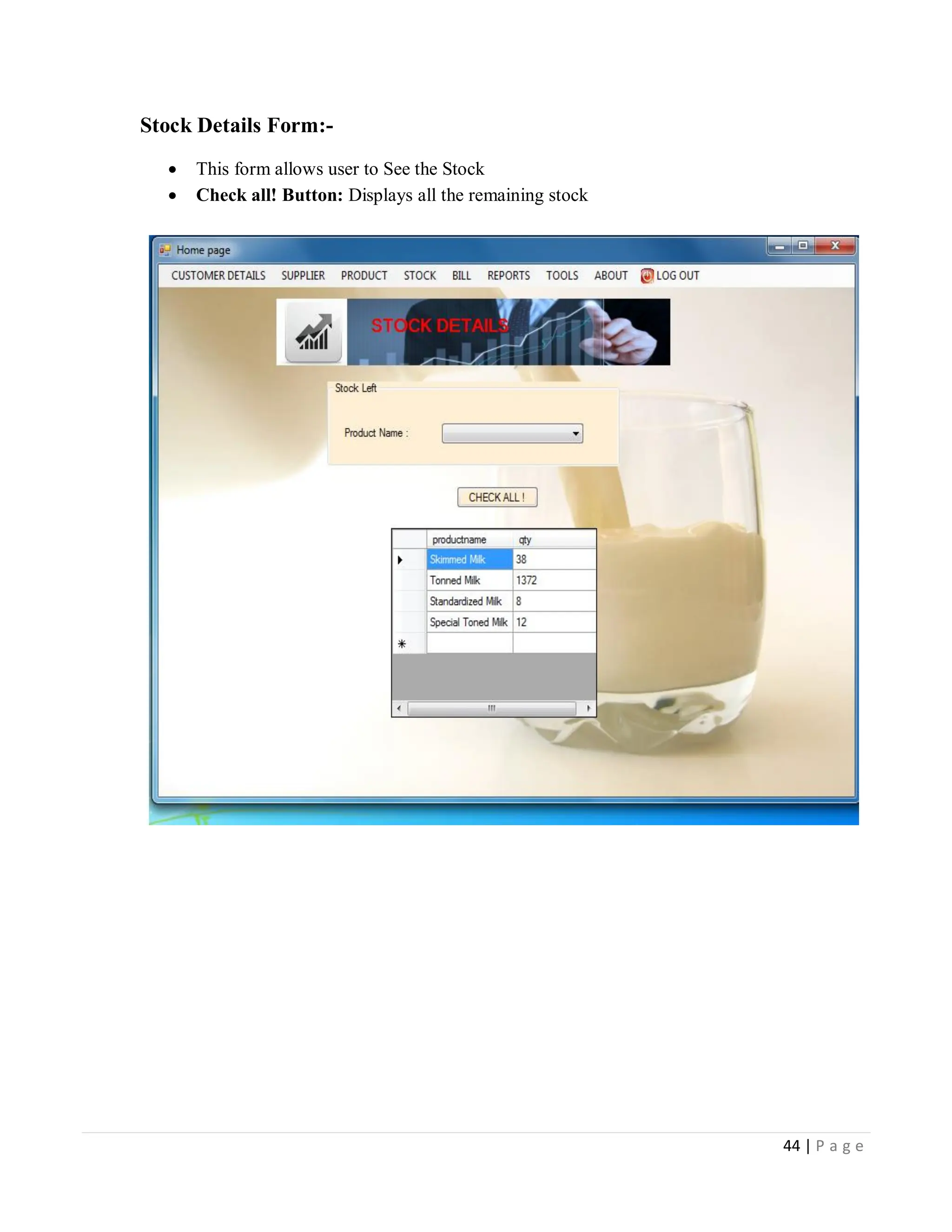 Dairy management system project report..pdf
