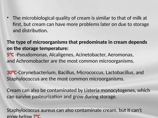 Composition and Chemistry of cream, butter, ice cream, ghee | PPT
