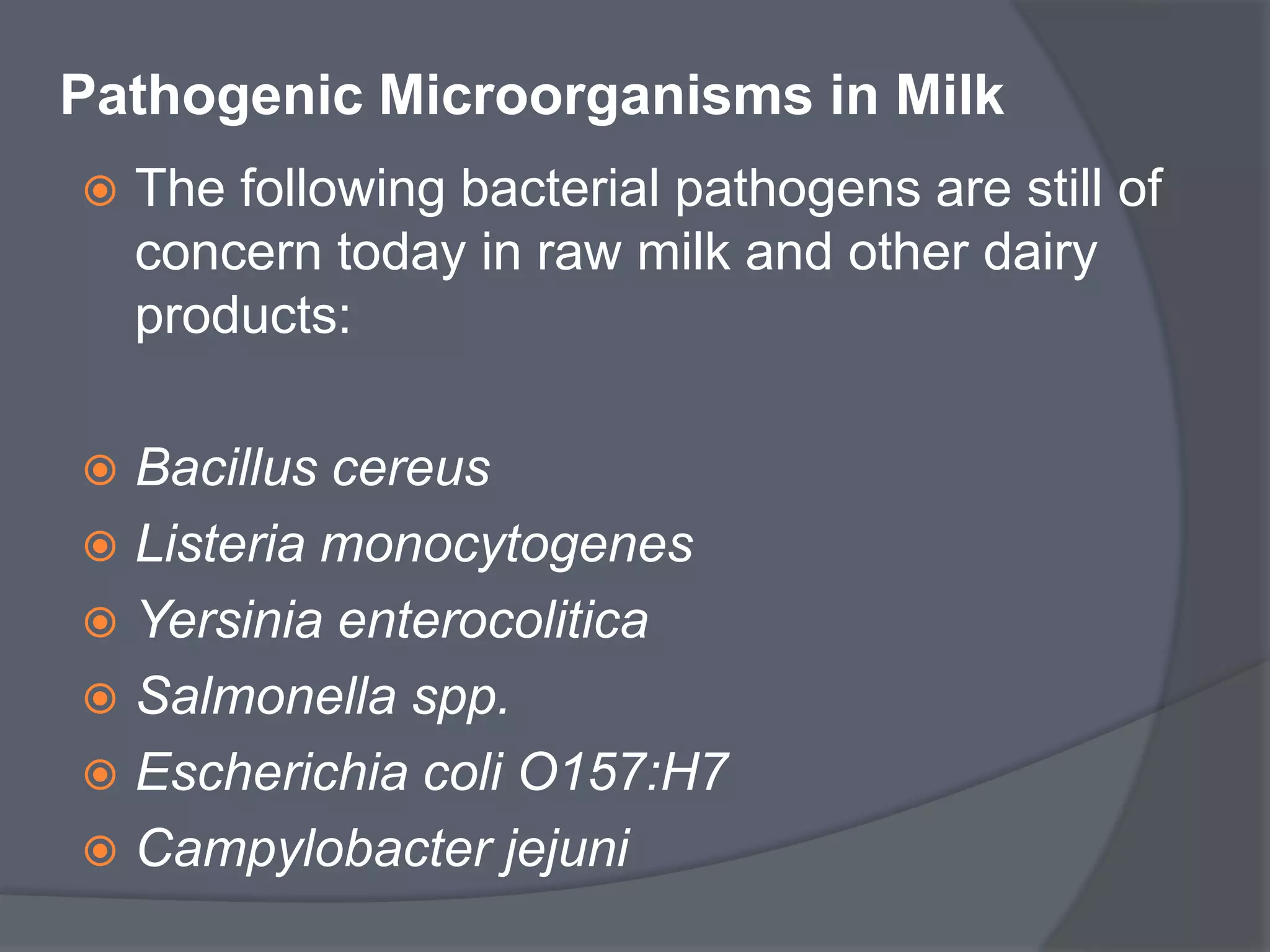 Study of Microorganism in Milk(Dairy microbiology) | PPTX