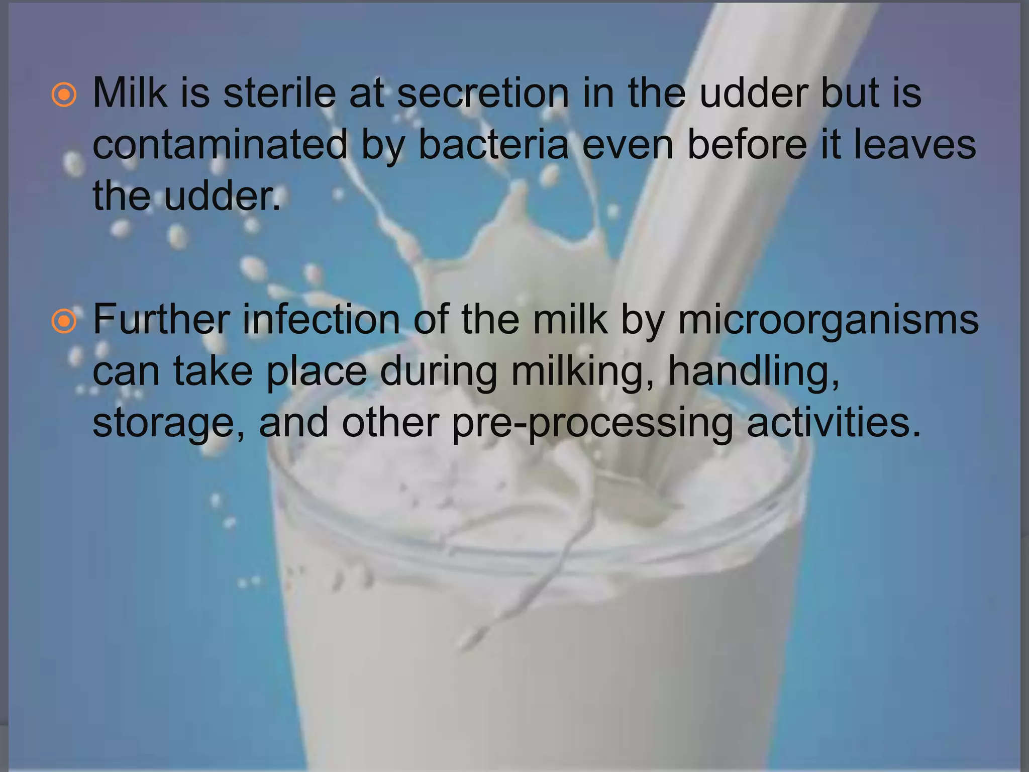 Study of Microorganism in Milk(Dairy microbiology) | PPTX