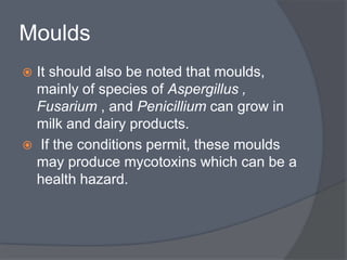 Study of Microorganism in Milk(Dairy microbiology) | PPTX
