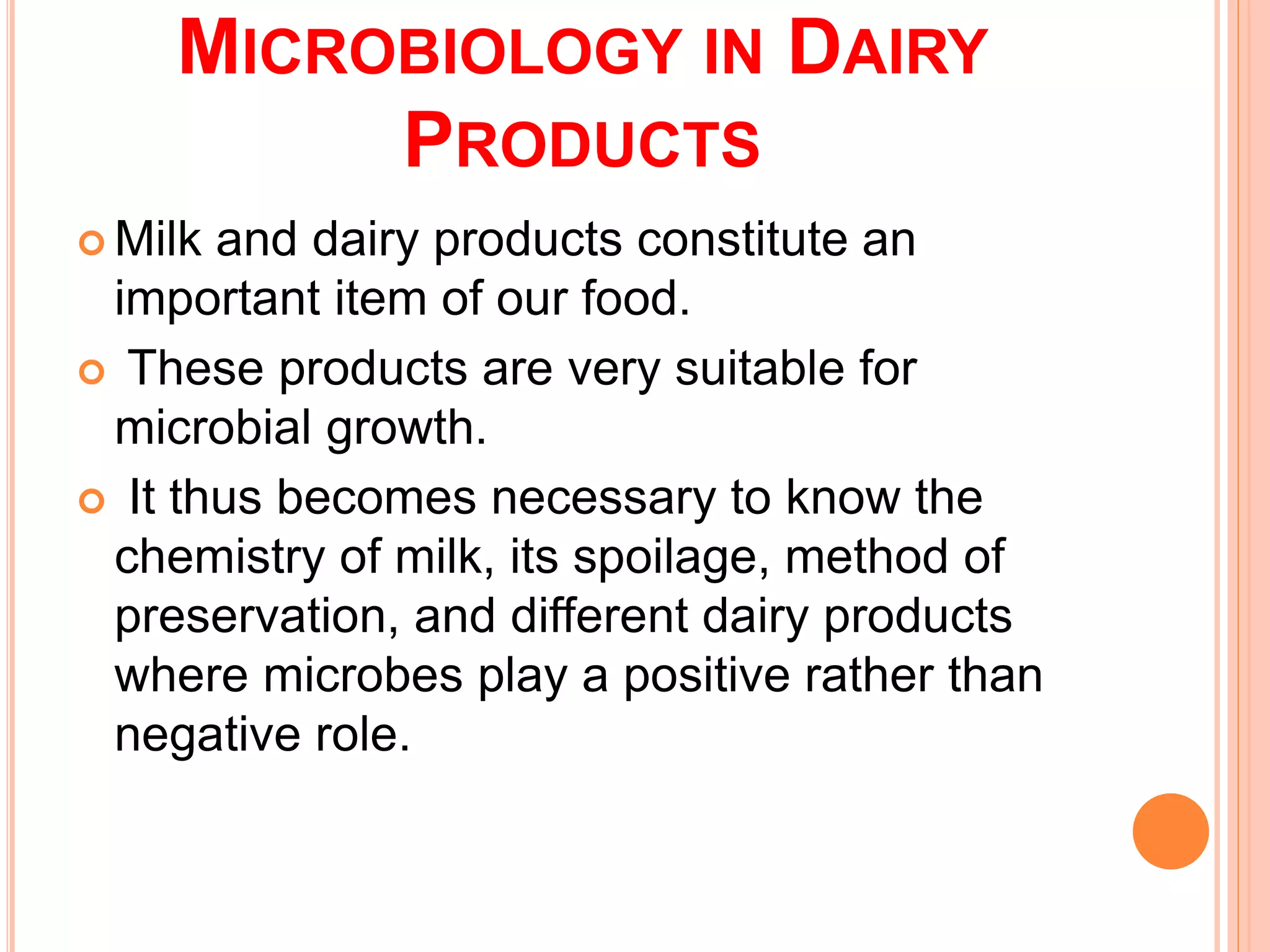 Dairy microbiology | PPTX