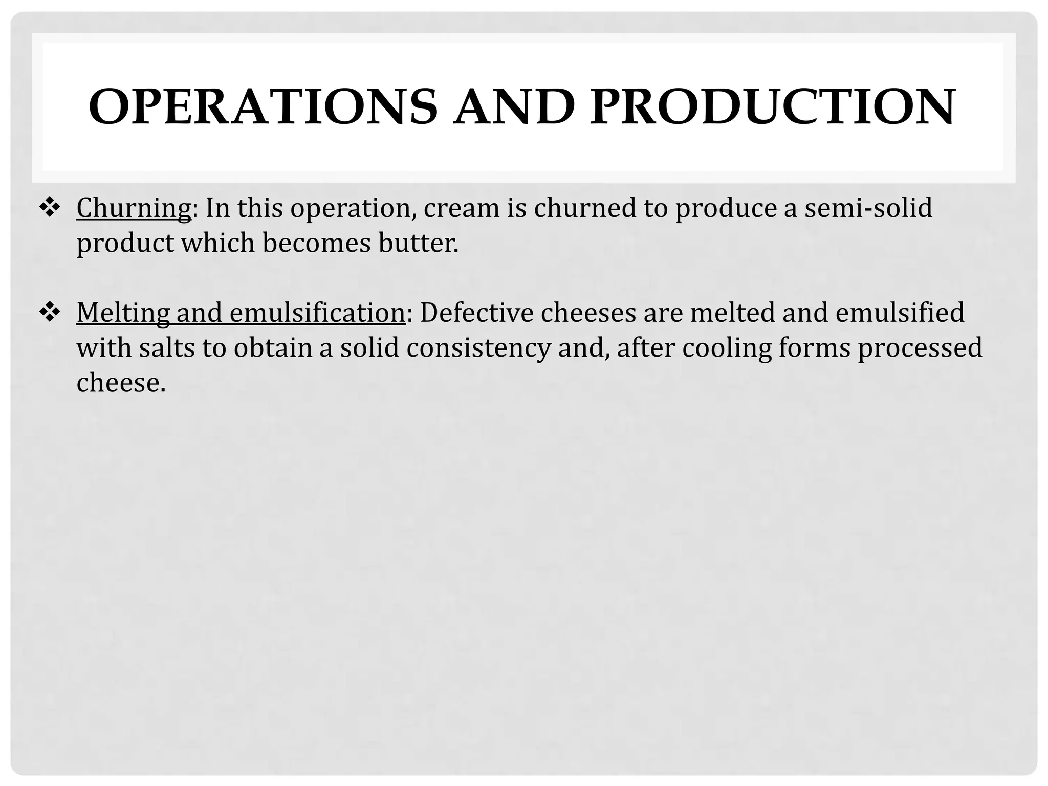 Dairy, milk processing plant, automated dairy plant | PPTX