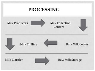 Dairy, milk processing plant, automated dairy plant | PPTX
