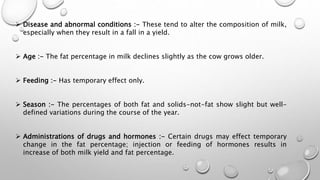 composition of milk and its nutritive value | PPTX