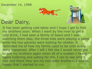 Dairy of a tiger | PPT