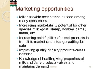 Dairy processing and marketing in east african dairy value chains ...