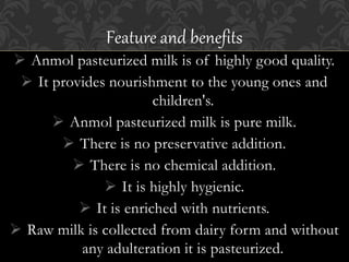 Dairy processing plant | PPTX