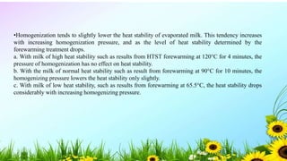 Salt Balance and Heat Stability of Concentrated and Dried Milk | PPTX