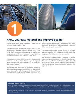 FOSS Dairy Analysis Solutions | PDF