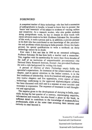 Dairy technology by sukumar Book _9824930108 | PDF
