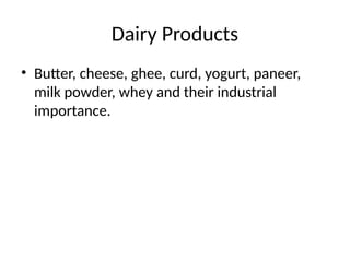 Dairy Technology Fundamentals Presentation | PPTX