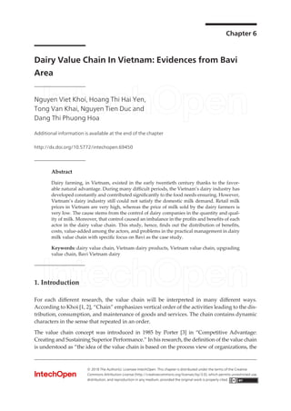 Dairy value chain in vietnam | PDF