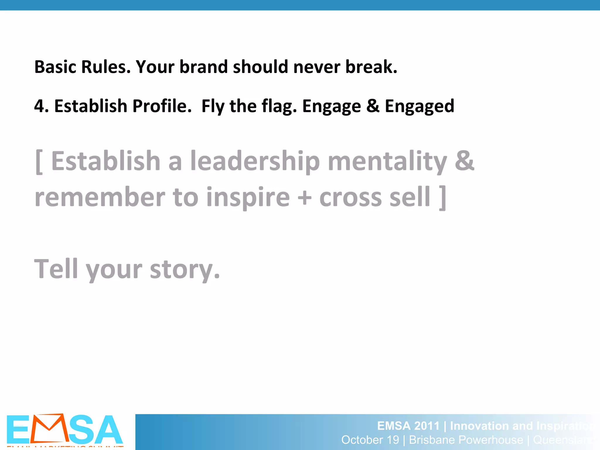 Breaking through the clutter | EMSA 2011 | PPT
