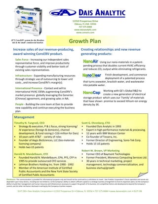 Two Page Dais Fact Sheet (10/09) | PDF
