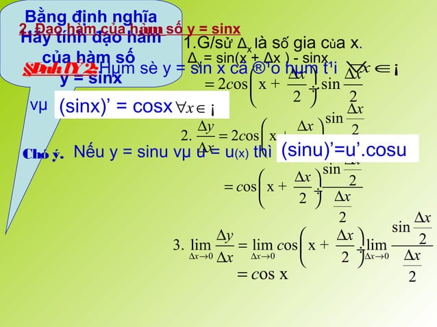 Dai so va_giai_tich_11_c5_b3_dao_ham_cua_ham_so_luong_giac_tiet_1_v2 | PPT