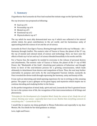 Esoteric Profile - Leonardo da Vinci | PDF