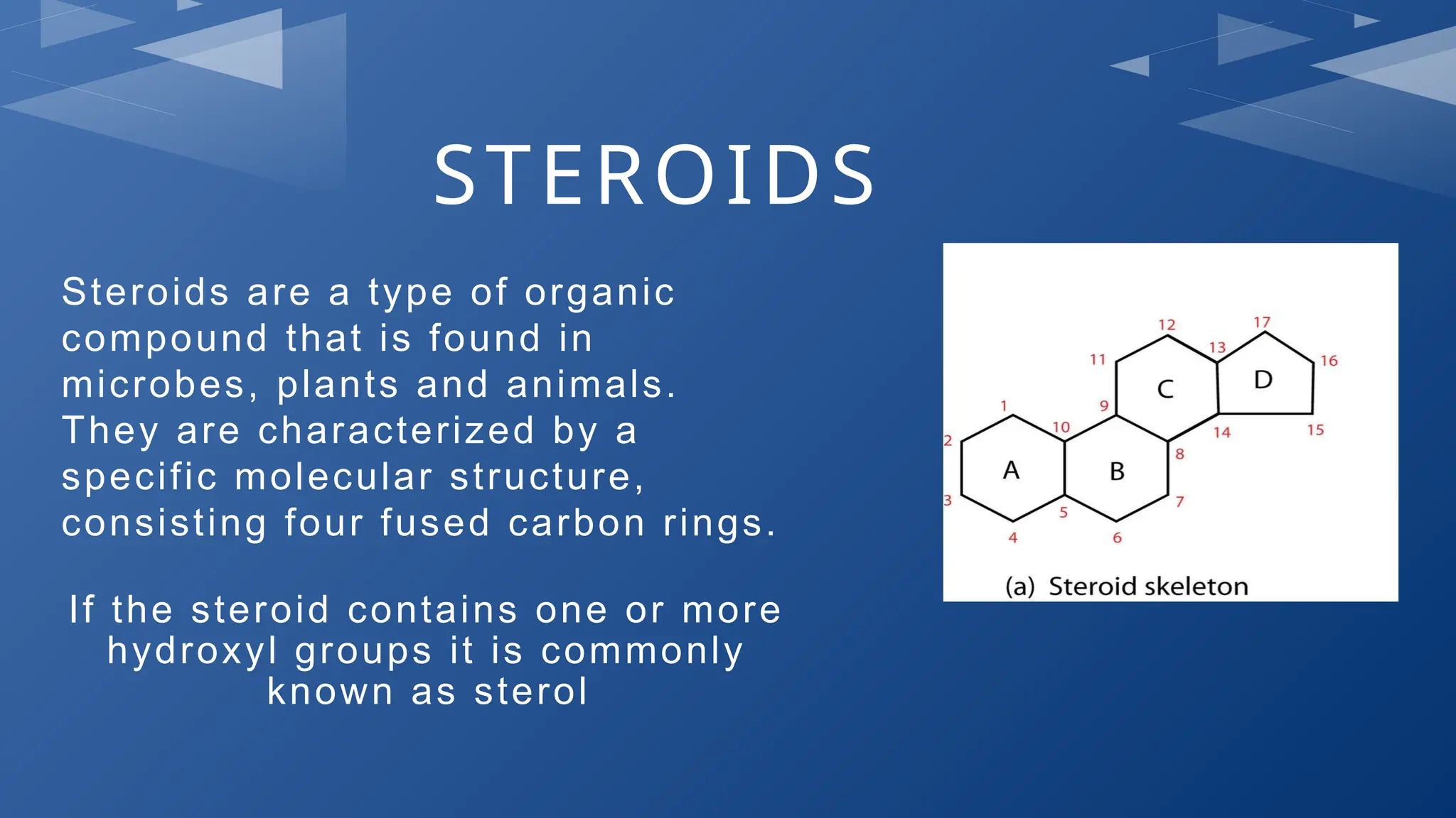 Sterol Biosynthesis Introduction, types , structure and synthesis | PPTX