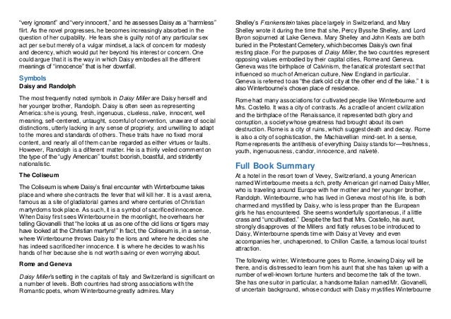 Daisy Miller Study Note- Henry James pdf | DOCX