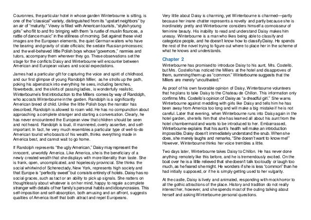 Daisy Miller Study Note- Henry James pdf | DOCX