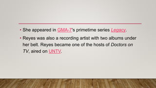 Daisy Reyes Biography, Early life, Career, Filmography.pptx