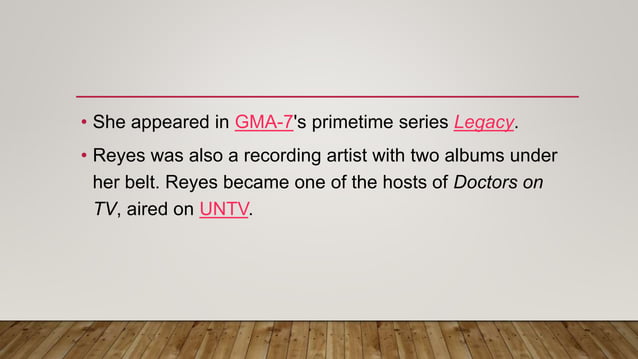 Daisy Reyes Biography, Early life, Career, Filmography.pptx