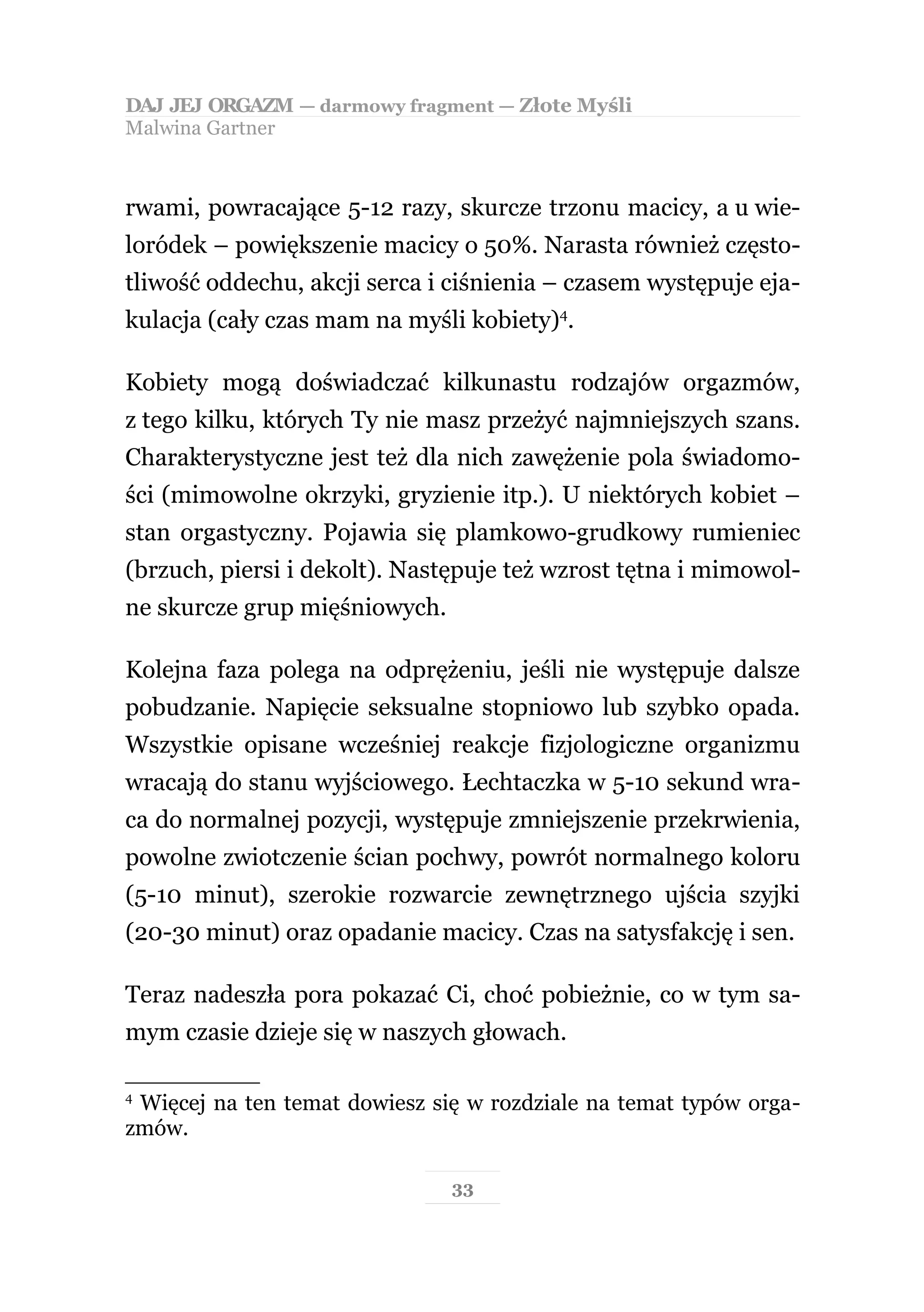 Daj jej orgazm / Malwina Gartner | PDF