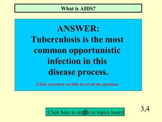 HIV/AIDS jeopardy game | PPT | Infectious Diseases | Diseases and ...