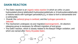 Dakin rearrangemnt | PPTX