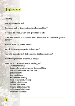 Extensieve Groendaken | PDF