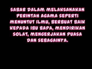 Sabar itu Indah | PPTX