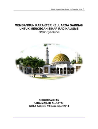Syarifudin, Dakwah cegah radikalisme | PDF