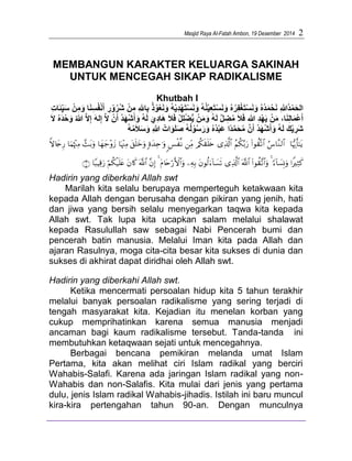 Syarifudin, Dakwah cegah radikalisme | PDF